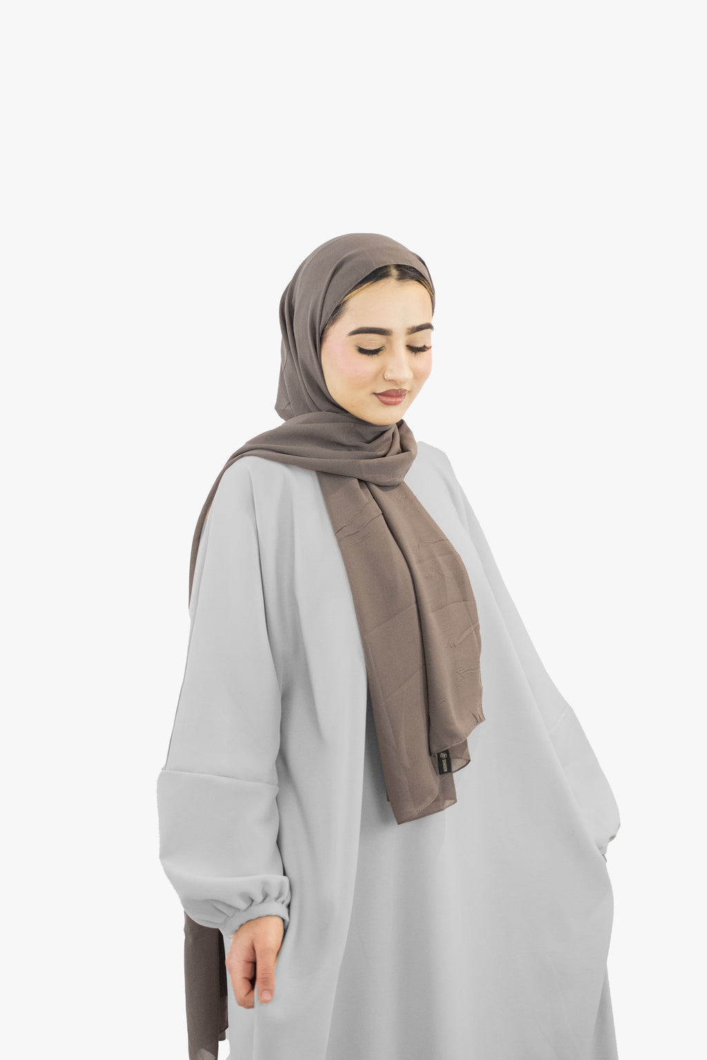 Cool Grey Batwing Abaya – Jawda