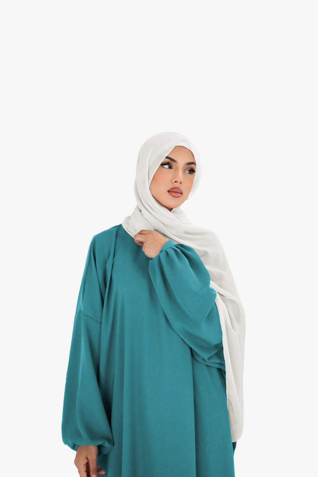 Turquoise Batwing Abaya – Jawda